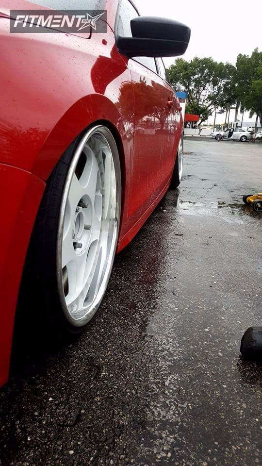 2015 Volkswagen Jetta SE with 18x9 SSR Koenig and Nankang 215x35 on Air ...