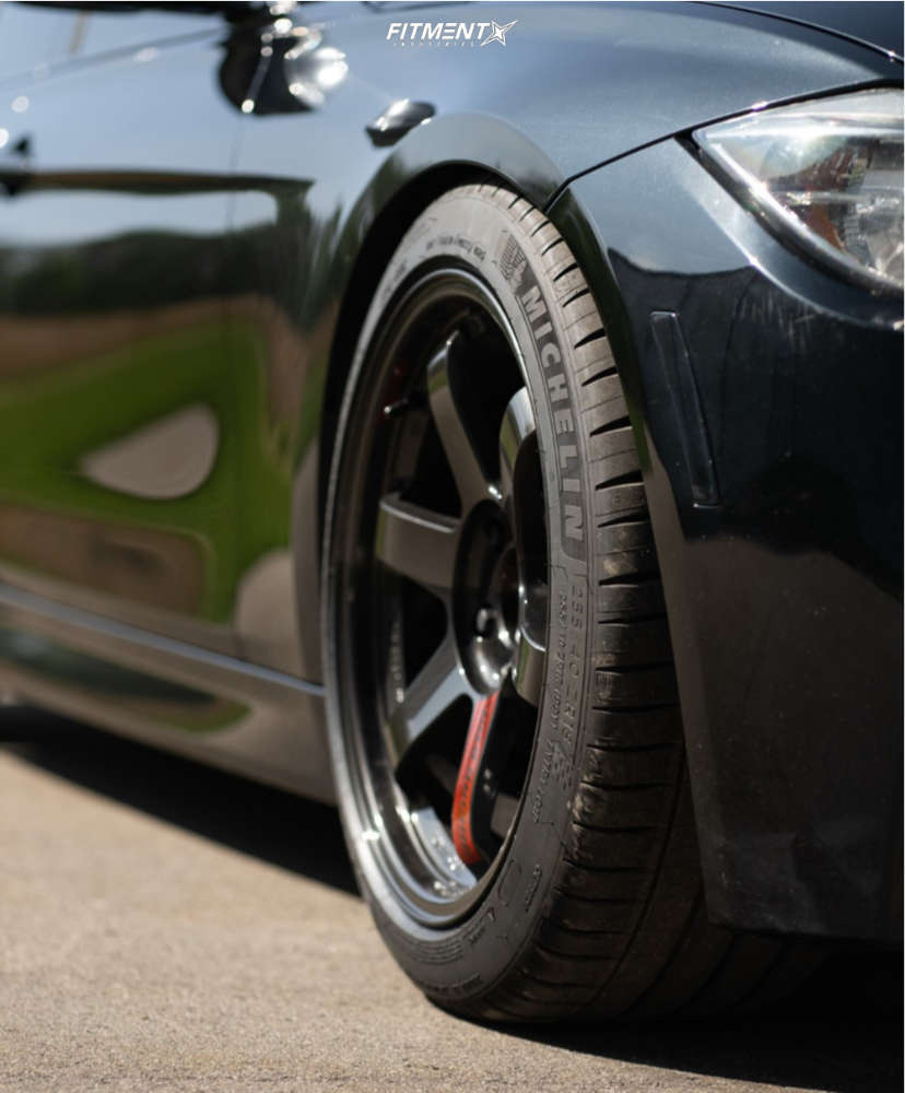 2013 BMW 335i M Sport with 18x9.5 Volk Te37 Saga Sl and Michelin 255x40 ...