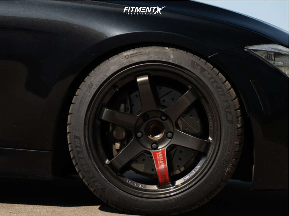 2013 BMW 335i M Sport with 18x9.5 Volk Te37 Saga Sl and Michelin 255x40 ...