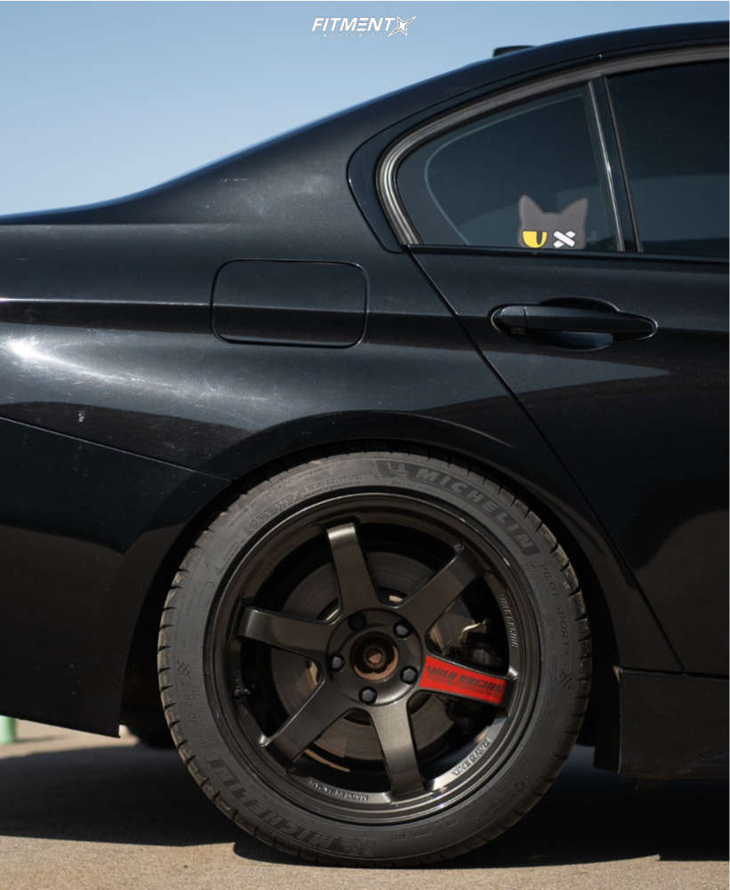 2013 BMW 335i M Sport with 18x9.5 Volk Te37 Saga Sl and Michelin 255x40 ...