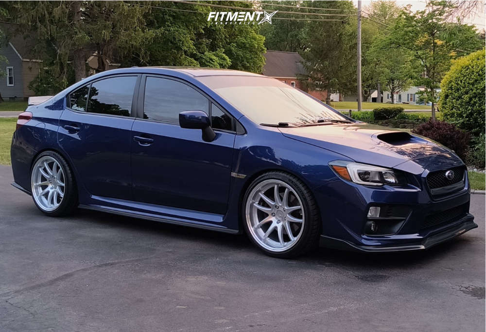 2015 Subaru WRX Limited with 19x9.5 Aodhan Ds02 and Michelin 245x35 on ...