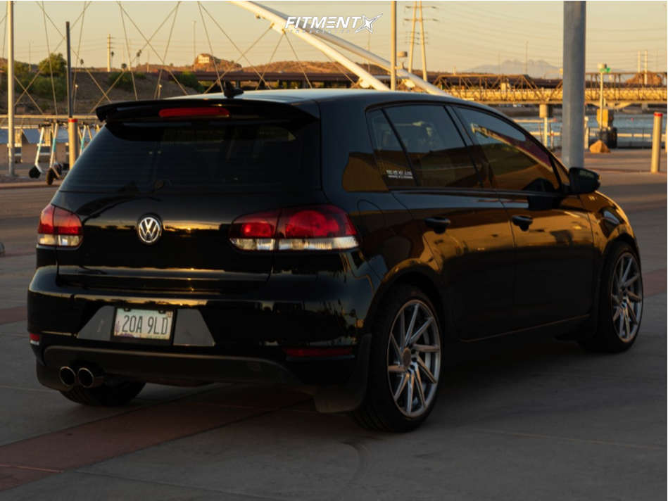 2014 Volkswagen Golf TDI with 18x8.5 F1R F29 and Bridgestone 225x40 on ...