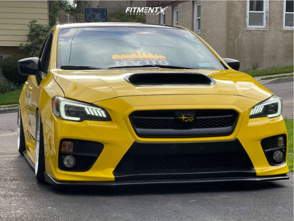 2016 Subaru WRX Premium with 18x10.5 ESR Cs15 and General 225x40 on Air ...