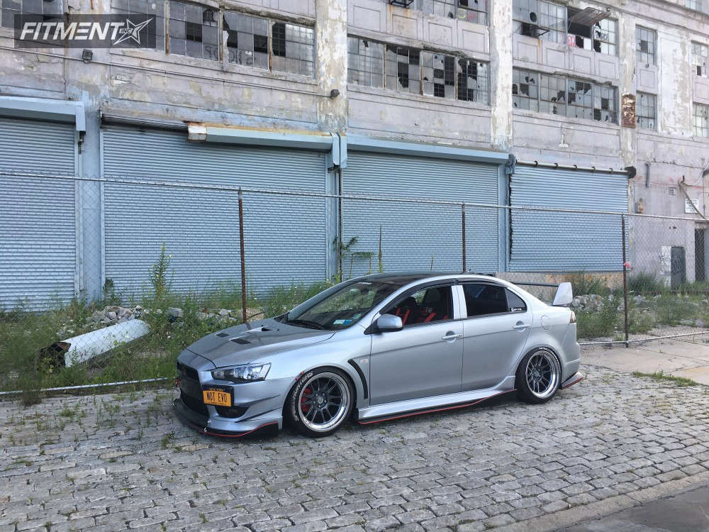 2010 Mitsubishi Lancer GTS with 18x9.5 Cosmis Racing XT-206R and ...