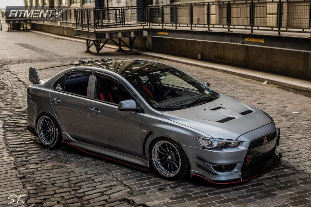 2010 Mitsubishi Lancer GTS with 18x9.5 Cosmis Racing XT-206R and ...