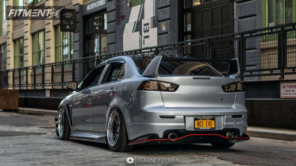 2010 Mitsubishi Lancer GTS with 18x9.5 Cosmis Racing XT-206R and ...