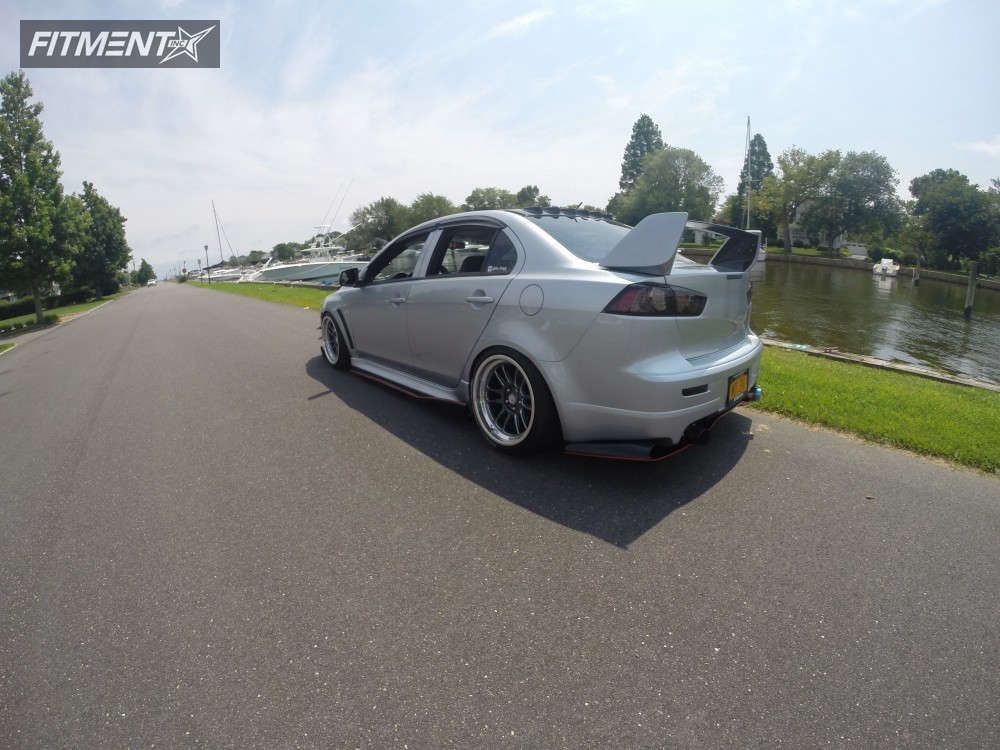 2010 Mitsubishi Lancer GTS with 18x9.5 Cosmis Racing XT-206R and ...