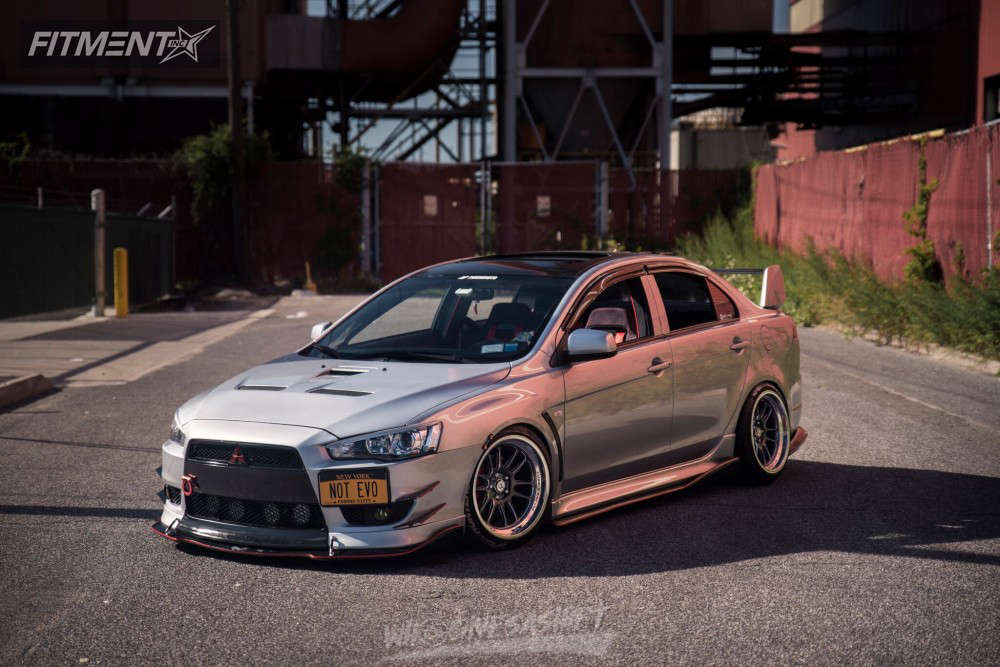 2010 Mitsubishi Lancer GTS with 18x9.5 Cosmis Racing XT-206R and ...