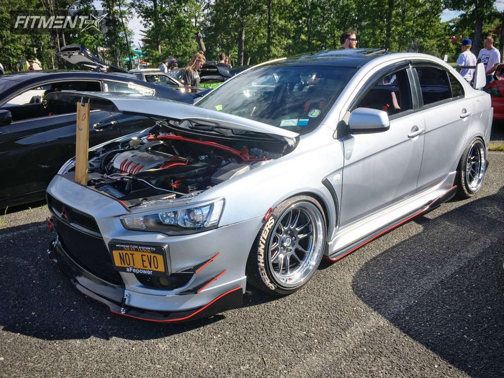 2010 Mitsubishi Lancer GTS with 18x9.5 Cosmis Racing XT-206R and ...