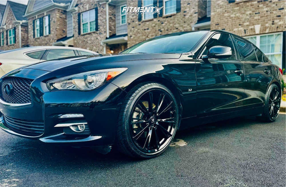 2014 INFINITI Q50 Premium with 20x9 Asanti Black Abl-30 and Vercelli 245x35 on Stock Suspension ...