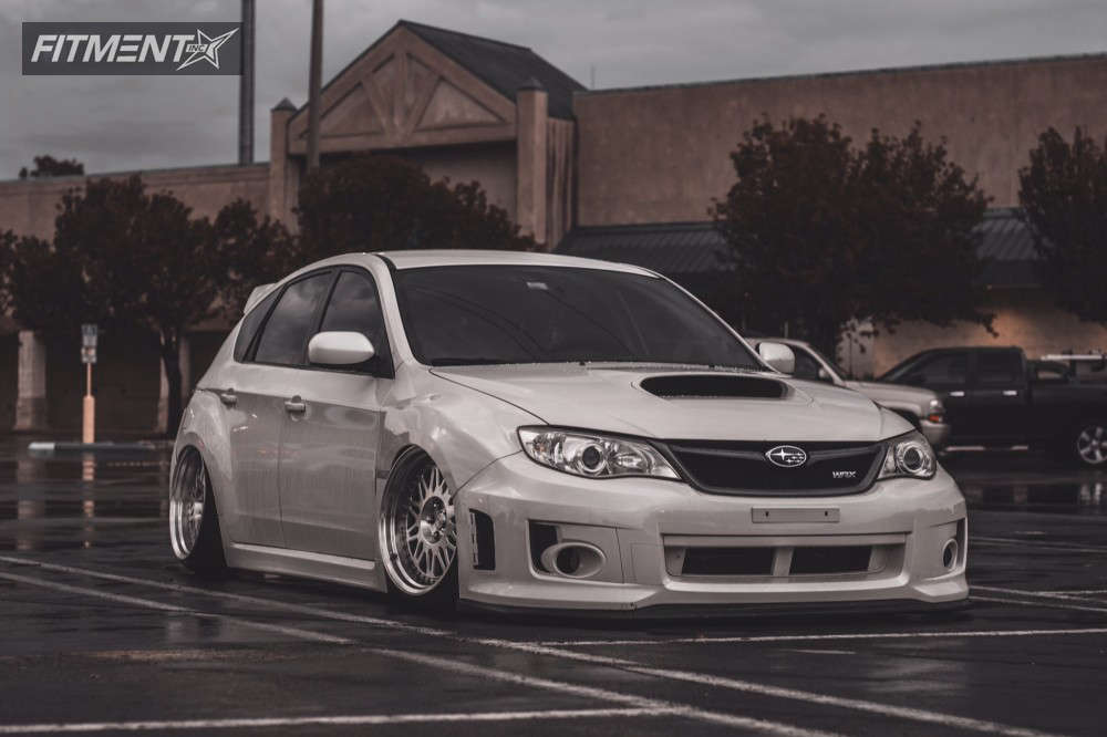 2014 Subaru WRX Base with 18x10 Varrstoen Mk4 and WinRun 215x35 on Air ...