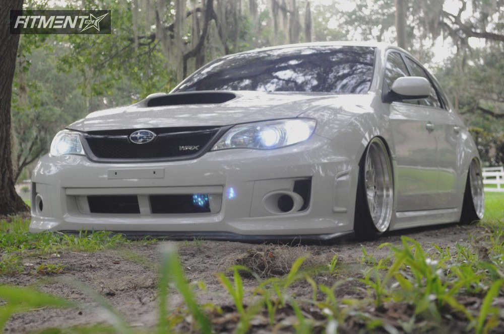 2014 Subaru WRX Base with 18x10 Varrstoen Mk4 and WinRun 215x35 on Air ...