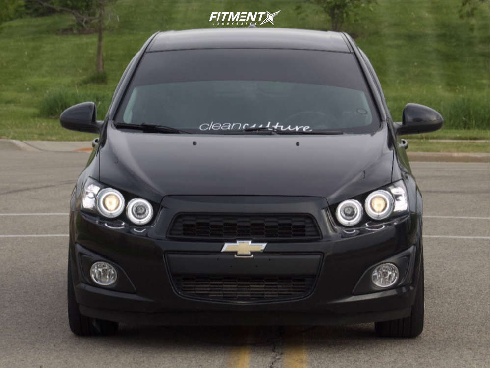 2013 Chevrolet Sonic LT with 17x8 Vors Tr4 and Vercelli 235x35 on ...