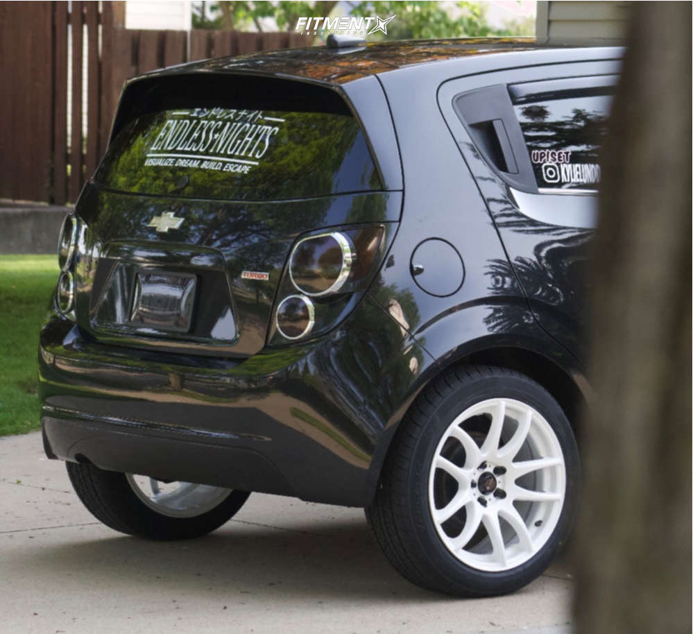 2013 Chevrolet Sonic LT with 17x8 Vors Tr4 and Vercelli 235x35 on ...