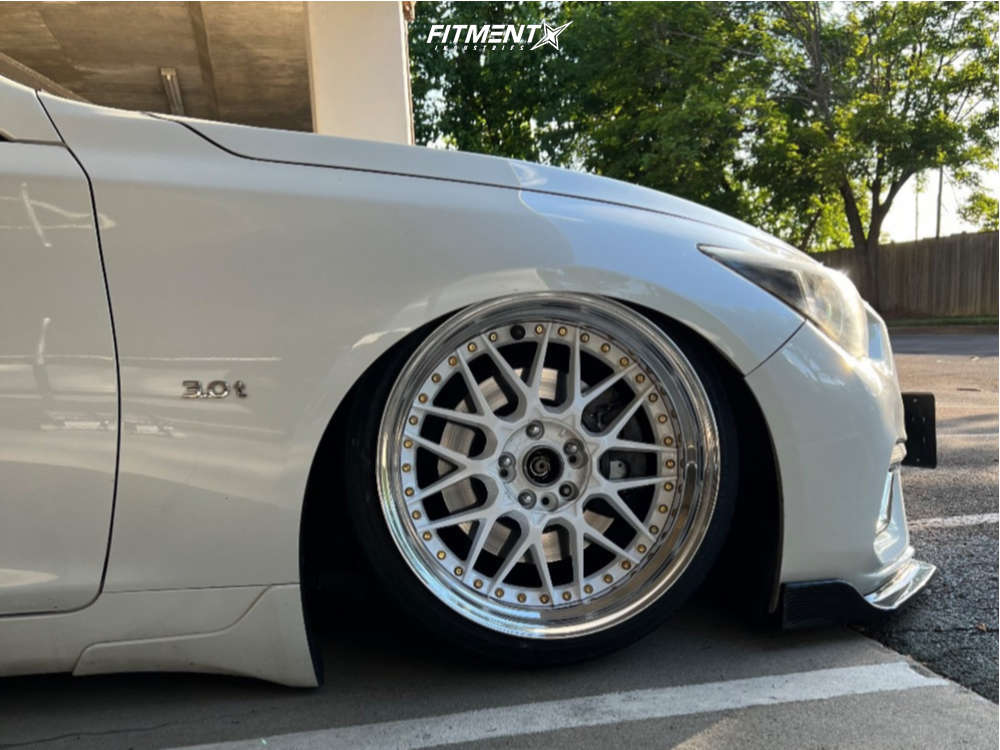 2018 INFINITI Q50 Luxe with 19x11 Work Vs Mx and Ohtsu 235x35 on Air Suspension | 2670469 ...