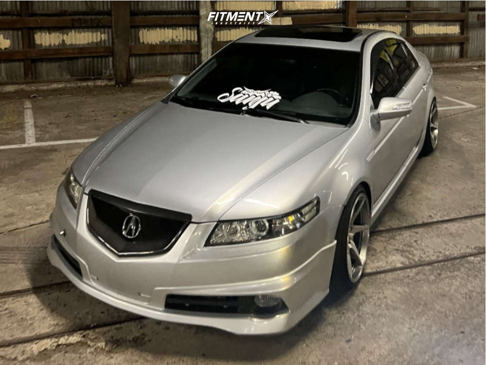 2007 Acura TL Base with 18x9.5 Anovia Titan and Vercelli 225x40 on ...