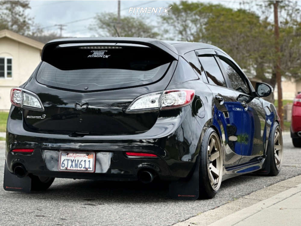 2012 Mazda 3 Mazdaspeed with 18x9.5 AVID1 Av6 and Nitto 225x40 on ...