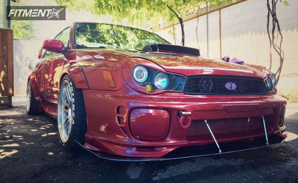 2002 Subaru WRX Base with 18x10.5 AME TM-02 and Bridgestone 285x30 on ...