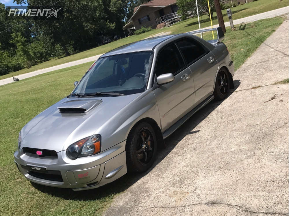 2005 Subaru WRX STI Base with 17x8 Enkei VR5 and BFGoodrich 225x45 on ...