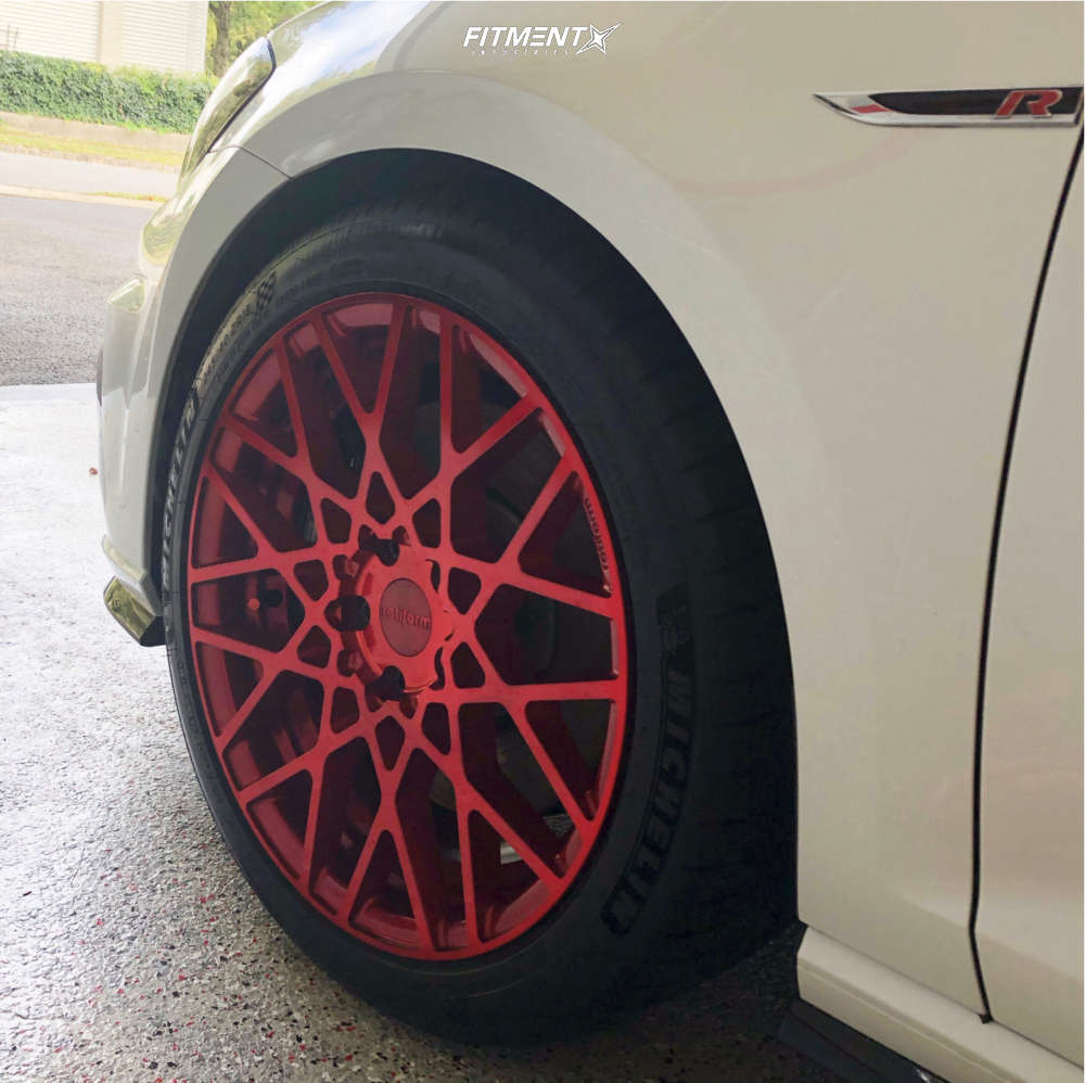 2019 Volkswagen Golf R Base with 18x8.5 Rotiform Blq and Michelin ...