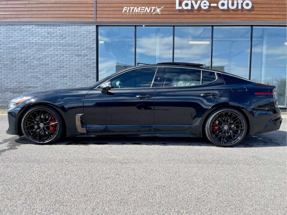 2022 Kia Stinger GT2 with 19x8.5 Braelin Br10 and Michelin 225x40 on Lowering Springs | 2676250 ...