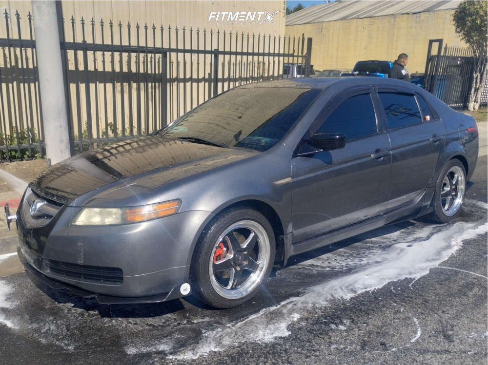 2005 Acura TL Base with 18x8.5 Weld Racing Ventura and NeoTerra 235x45 ...