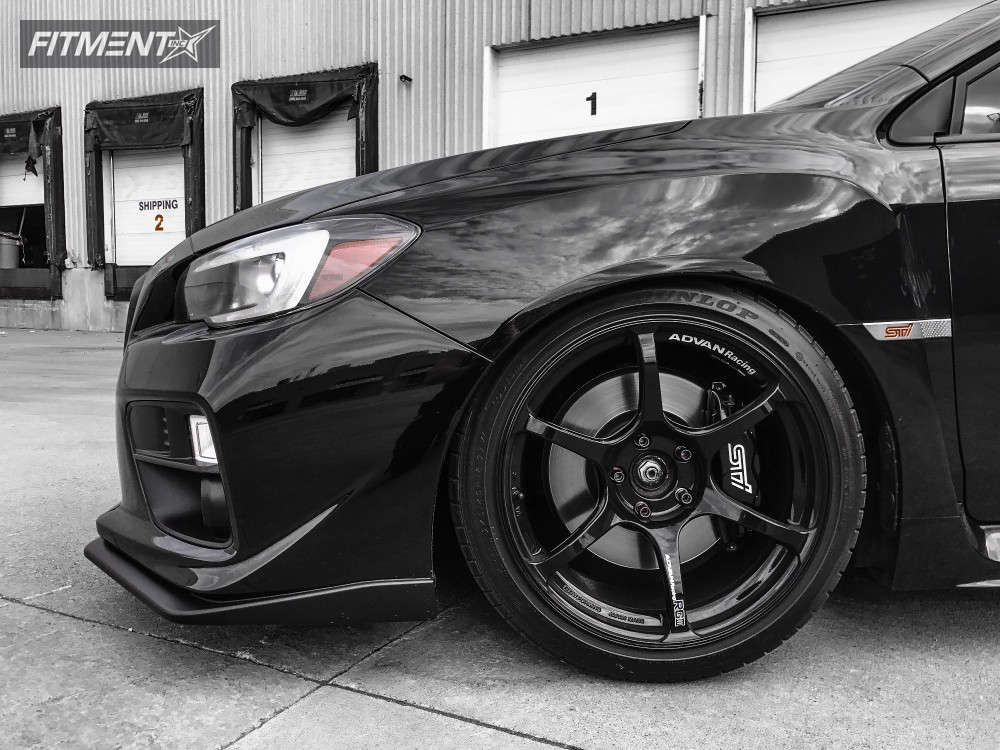 2015 Subaru WRX STI Base with 18x10 Advan Rgiii and Dunlop 245x40 on ...