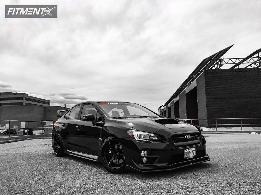 2015 Subaru WRX STI Base with 18x10 Advan Rgiii and Dunlop 245x40 on ...