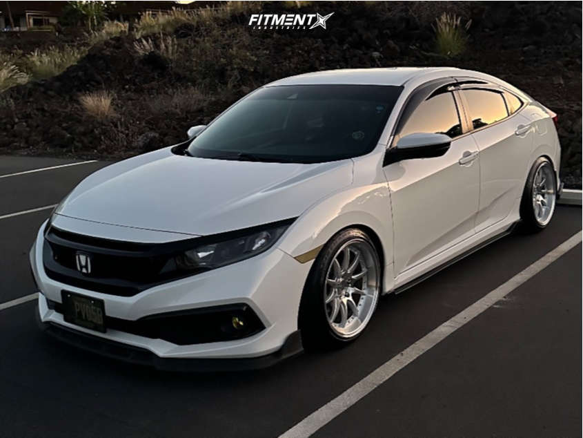 2019 Honda Civic Sport with 18x9.5 Aodhan DS07 and Firestone 225x40 on ...