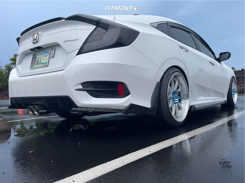 2019 Honda Civic Sport with 18x9.5 Aodhan DS07 and Firestone 225x40 on ...