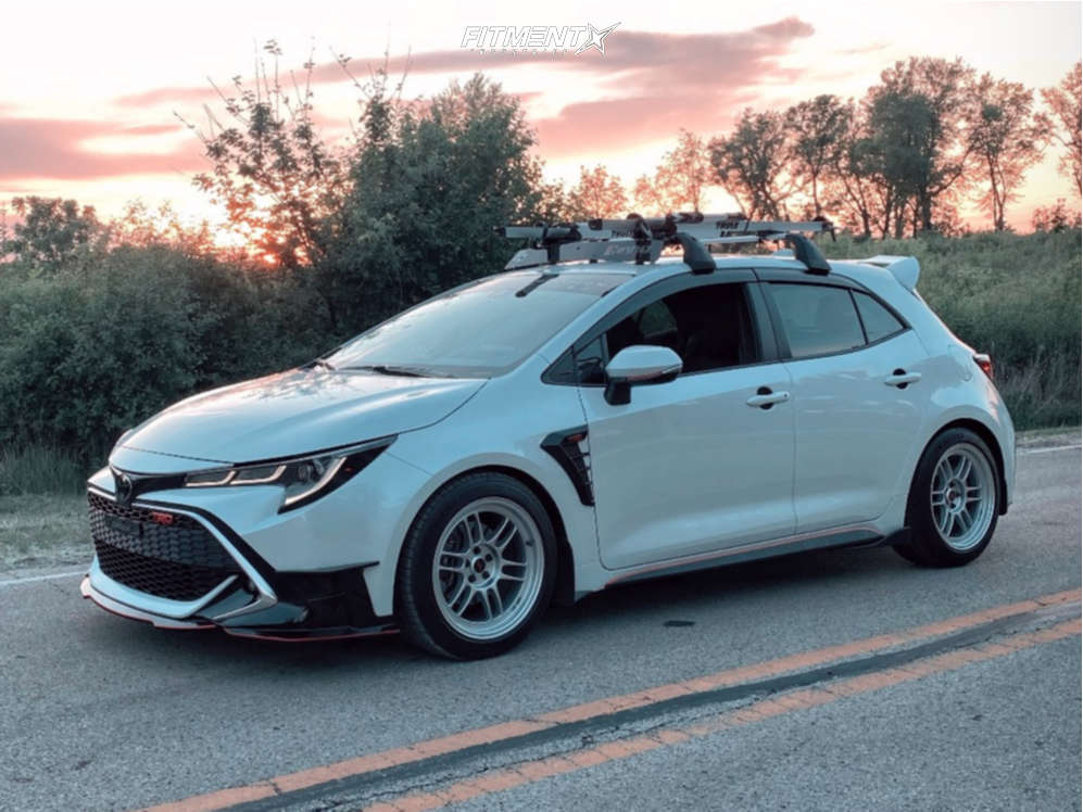 2022 Toyota Corolla XSE with 17x9 Enkei Rpf1 and Michelin 235x45 on ...