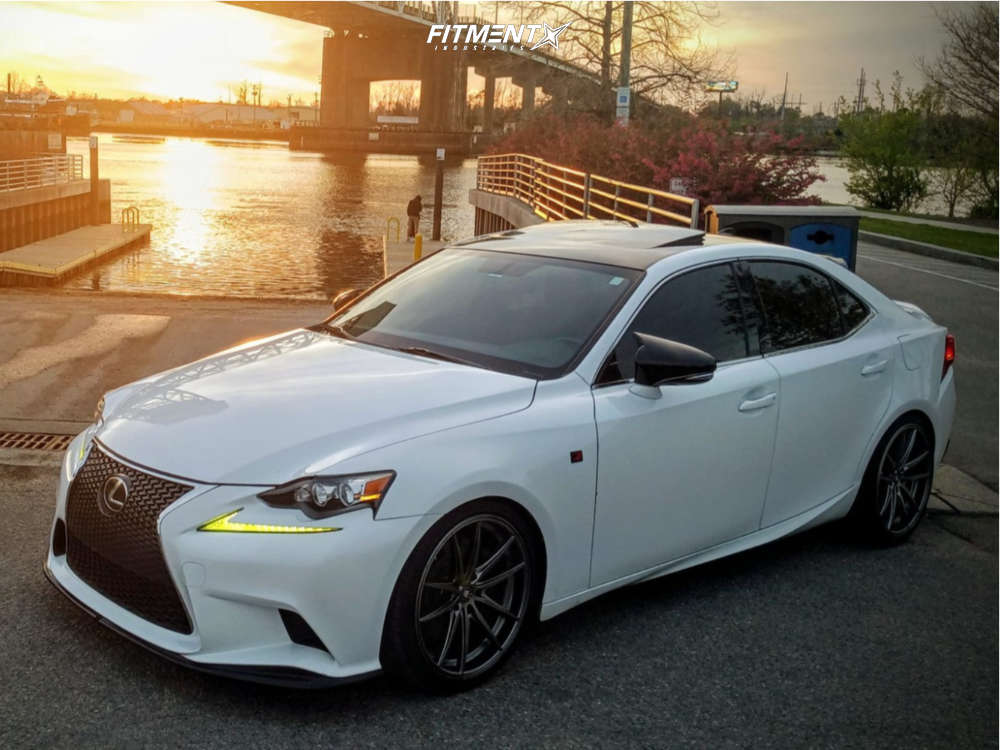 2016 Lexus IS300 F Sport with 19x8.5 Konig Oversteer and Nitto 235x35 ...