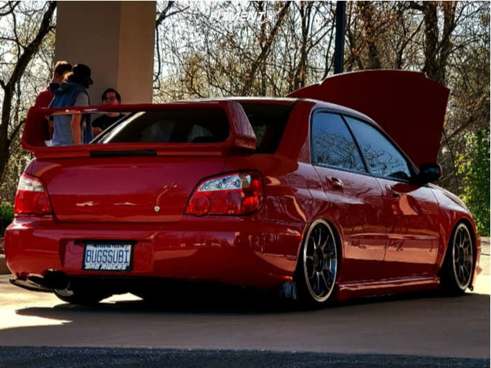 2004 Subaru Impreza WRX with 17x9 Enkei Tenjin and Hankook 205x40 on ...