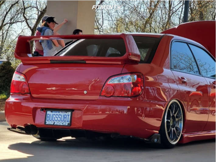 2004 Subaru Impreza WRX with 17x9 Enkei Tenjin and Hankook 205x40 on ...