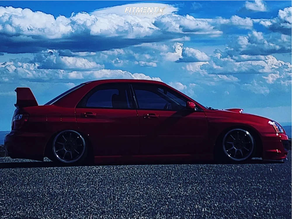 2004 Subaru Impreza WRX with 17x9 Enkei Tenjin and Hankook 205x40 on ...