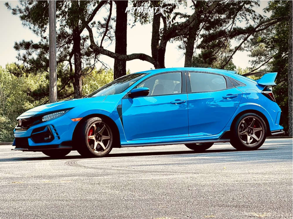2021 Honda Civic Type R with 18x9.5 Enkei T6r and Continental 265x35 on ...