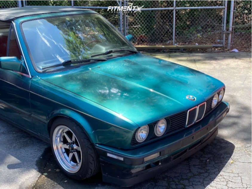 1993 BMW 325i Base with 15x8 SSR Longchamp and Nankang 195x50 on Coilovers | 2684036 | Fitment ...