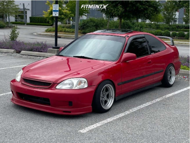 1999 Honda Civic Si with 15x8 MST Time Attack and Toyo Tires 195x45 on ...