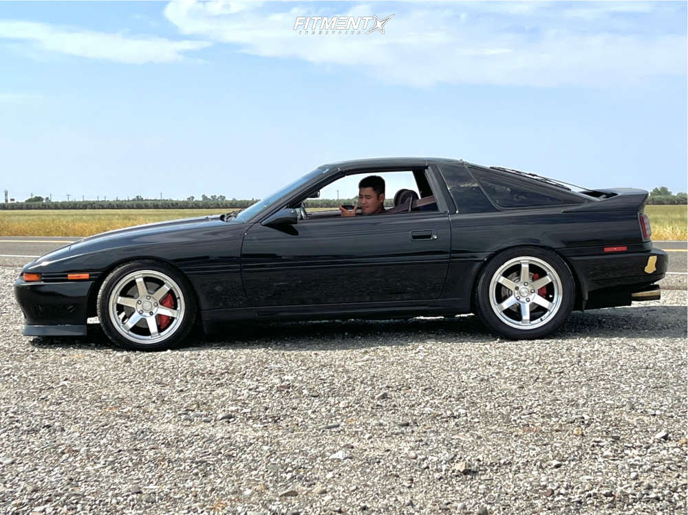 1989 Toyota Supra Turbo with 18x9.5 AVID1 Av6 and Nitto 255x45 on ...