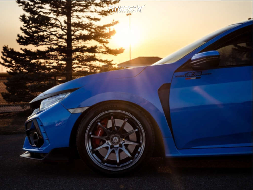 2021 Honda Civic Type R with 18x9.5 Volk Ce28sl and Michelin 265x35 on ...