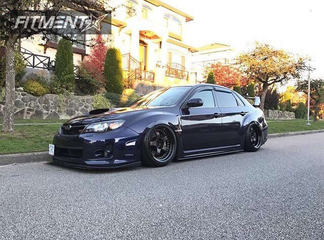 2011 Subaru WRX STI Base with 18x10 Work Meister S1 3p and Kumho 235x40 ...