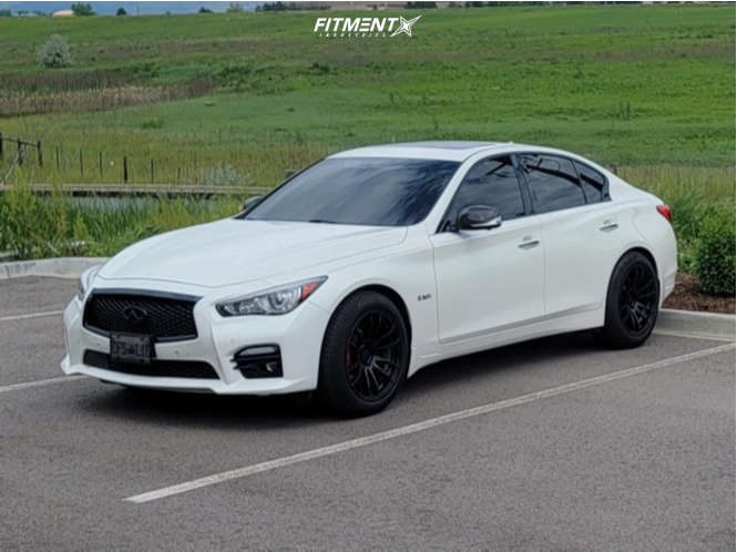 2017 INFINITI Q50 Red Sport 400 with 18x9.5 AVID1 Av20 and Pirelli ...