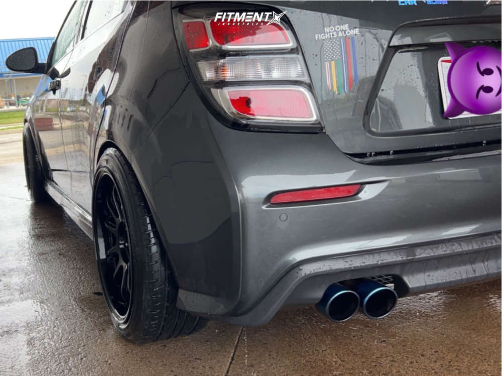2020 Chevrolet Sonic LT with 18x9.5 ESR Cs12 and Delinte 235x40 on ...