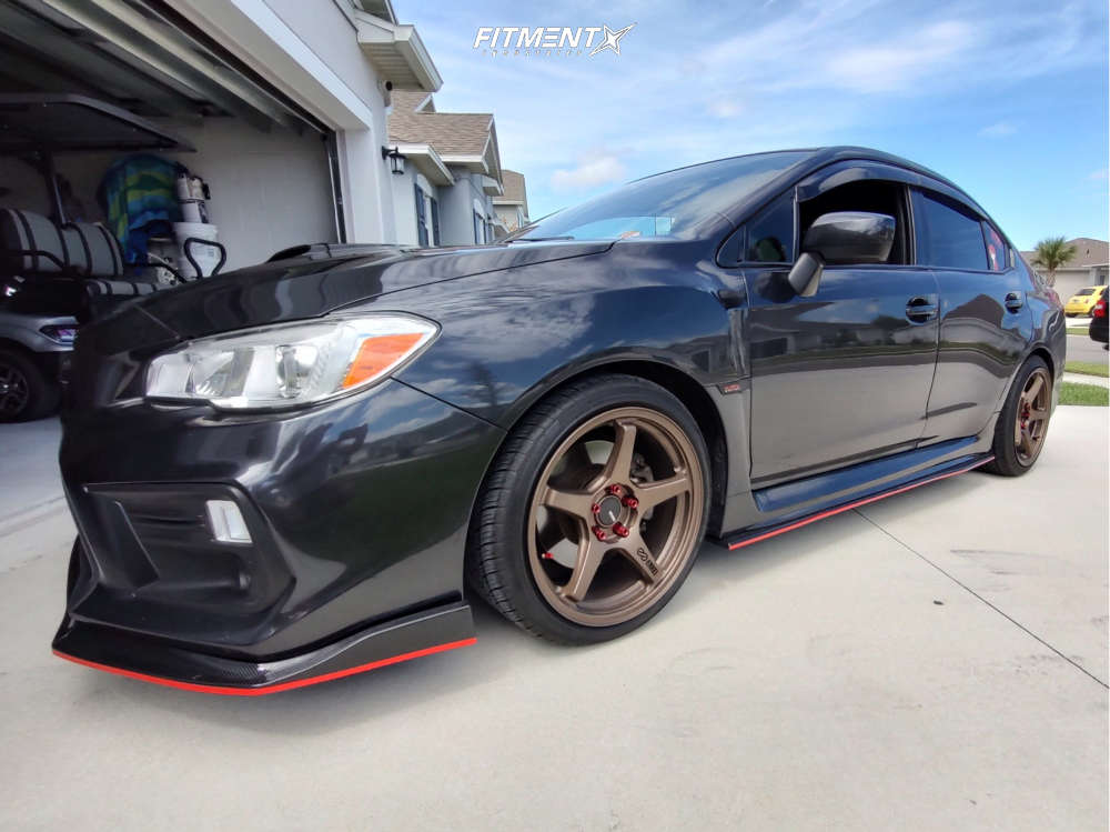 2018 Subaru WRX Base with 18x9.5 Enkei Ts-5 and Vercelli 255x35 on ...