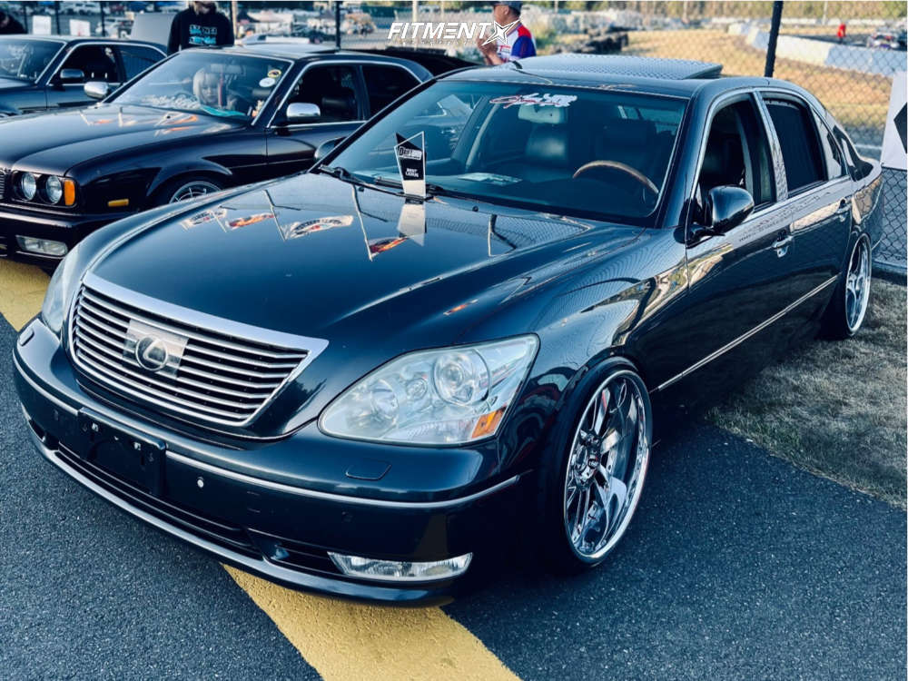 2004 Lexus LS430 Ultra Luxury with 19x10.5 Weds Glossa and Accelera ...