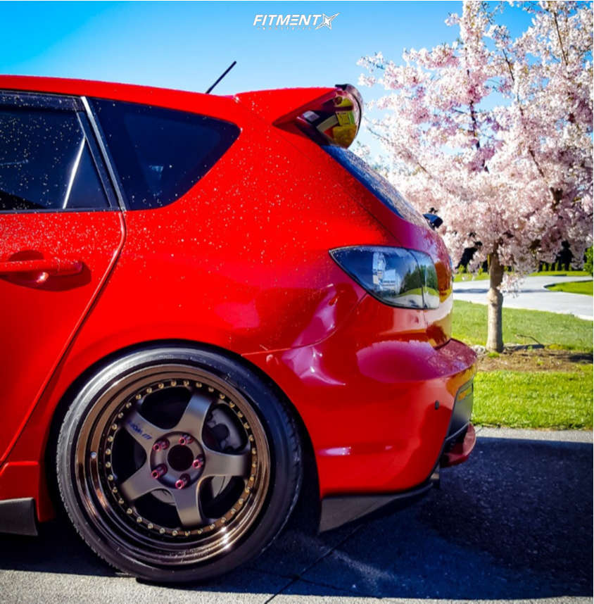 2006 Mazda 3 GT with 18x9 Work Meister S1 3p and Nankang 225x40 on ...