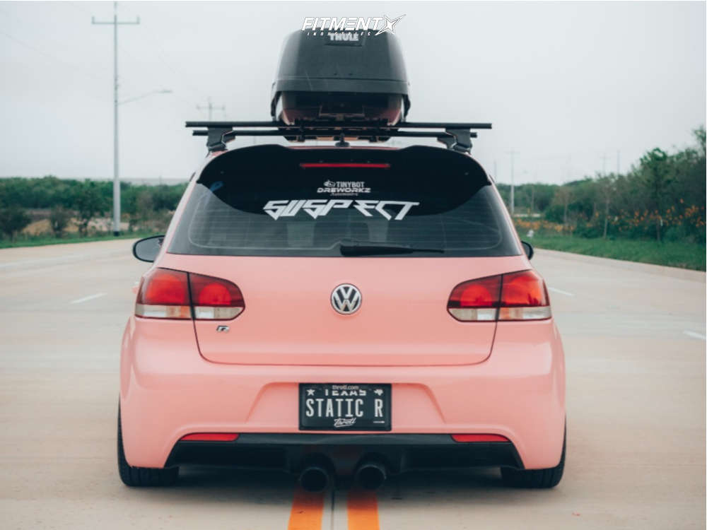 2013 Volkswagen Golf R Base with 18x7.5 Drag Dr33 and Yokohama 225x40 ...