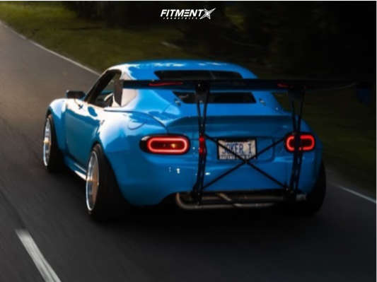 2009 Mazda MX-5 Miata Touring with 17x9.5 Weds Cerberus 2 and Accelera ...