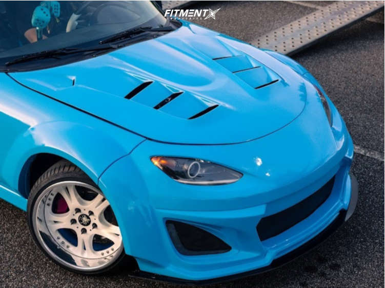2009 Mazda MX-5 Miata Touring with 17x9.5 Weds Cerberus 2 and Accelera ...