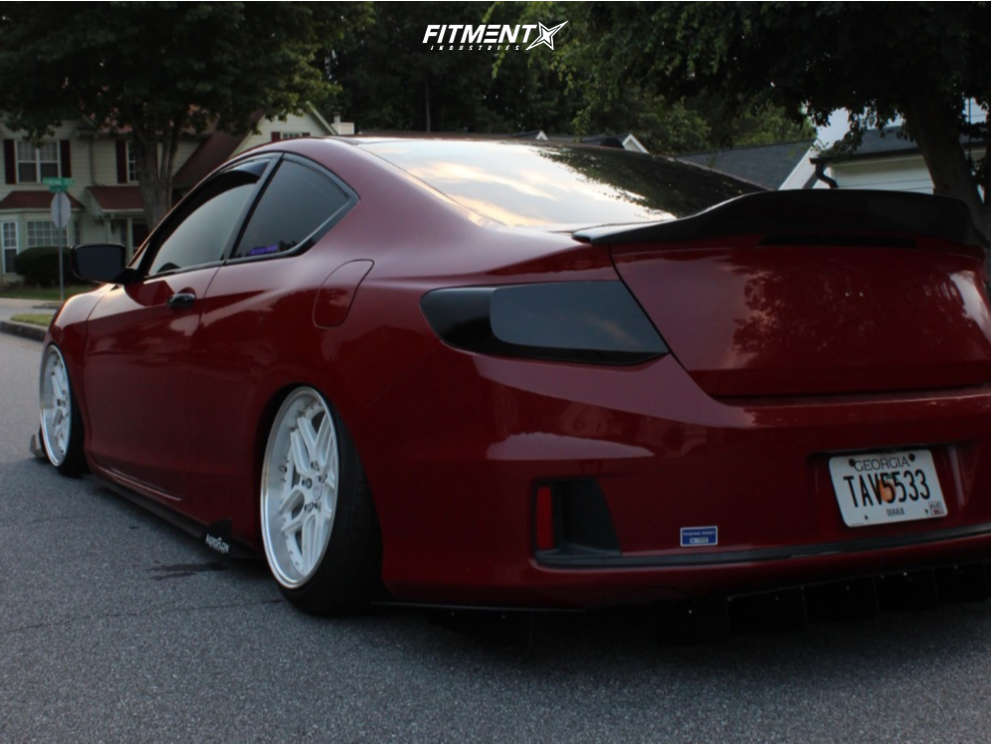 2014 Honda Accord LX-S with 18x9.5 ESR Cs15 and Kumho 215x40 on Air ...